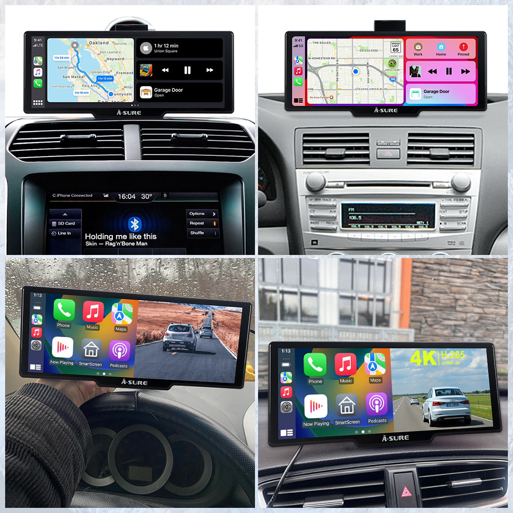 9,26 Zoll Auto Display mit Drahtlosem CarPlay & Android Auto – 4K Dash